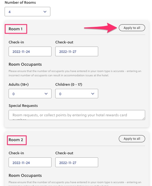 Create Multiple Reservations – EventConnect
