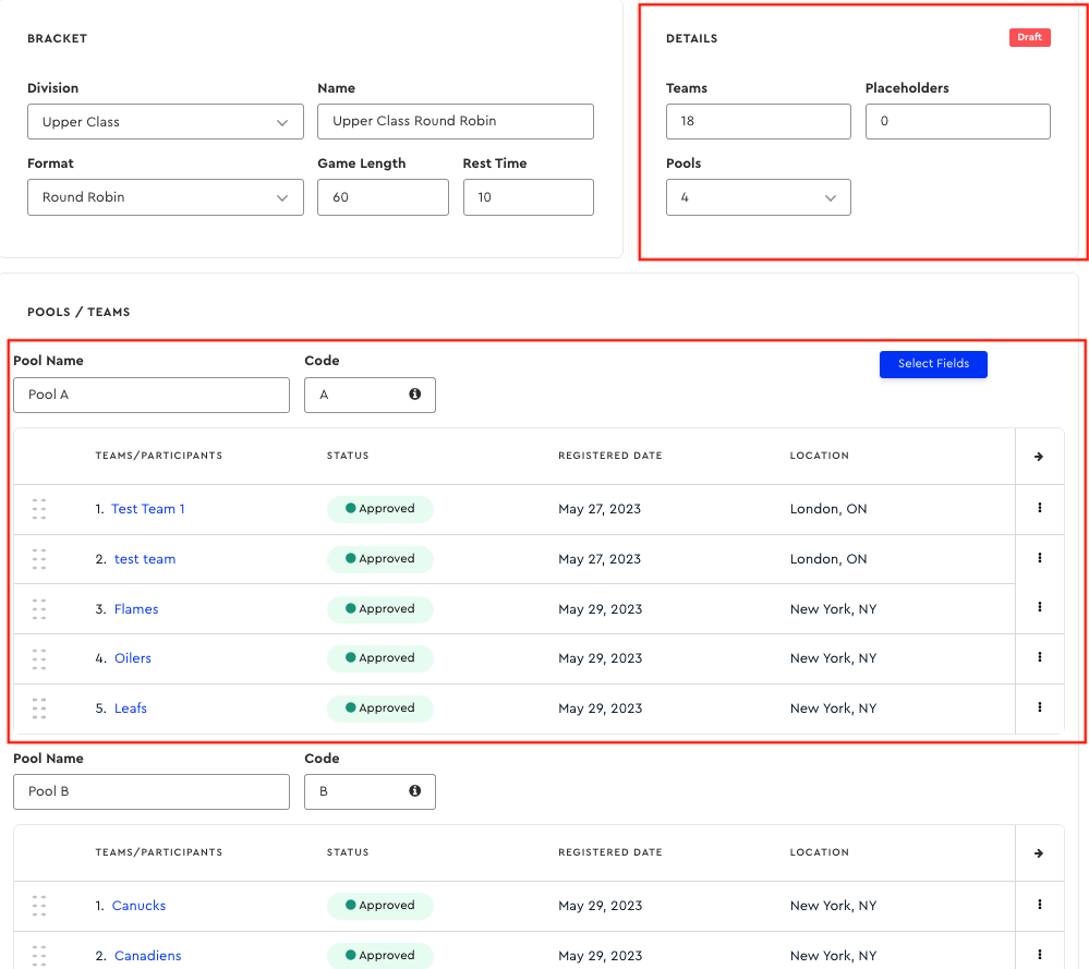 Set Up Pools and Brackets for Your Tournament – EventConnect